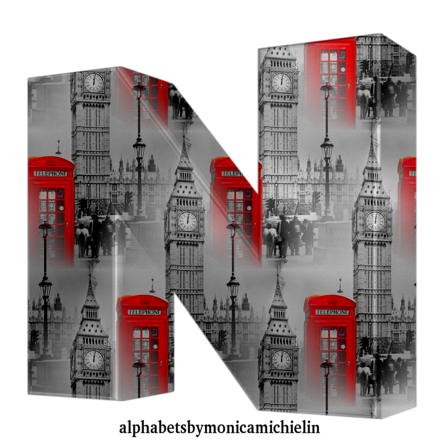 Monica Michielin Alphabets: LONDON CITY UNITED KINGDOM BIG BEN RED ...