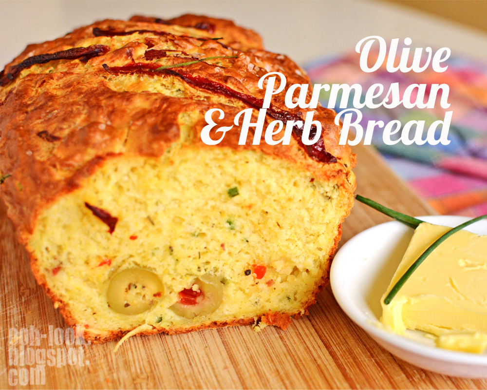 Ooh, Look...: Baked and Delicious Olive Herb Parmesan Bread plus GIVEAWAY