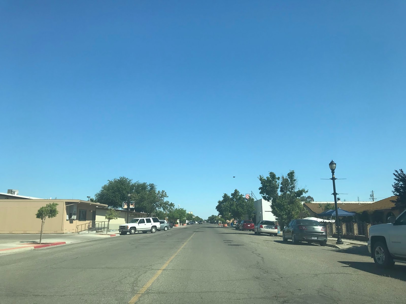 The original alignment of California State Route 33 in Firebaugh