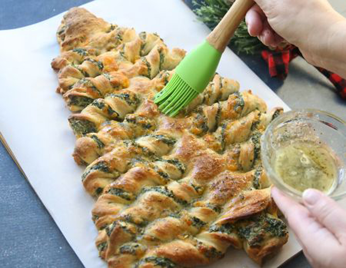 Πιτα με σπανακι Χριστουγεννιατικο δεντρο Cook Kouk By Koukouzelis