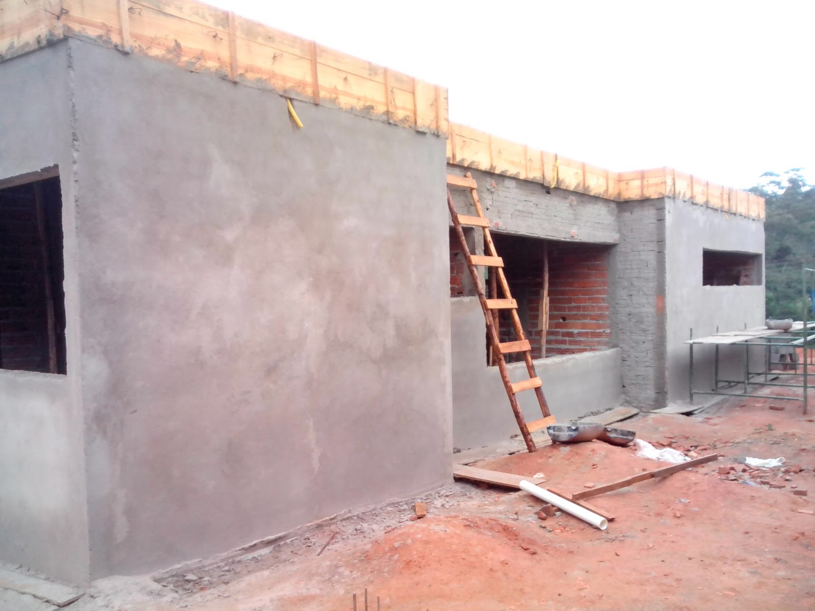 Etapa 4: Chapisco e Reboco