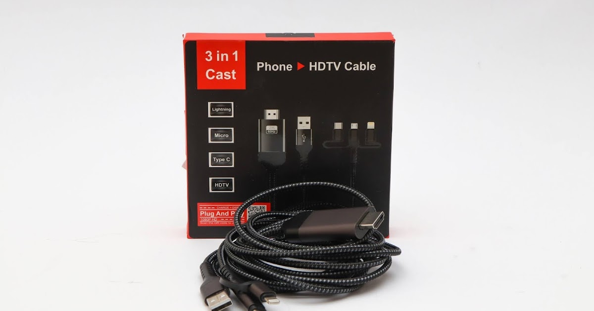 Phone HDTV Cable 3 in 1 Cast - Teno Store
