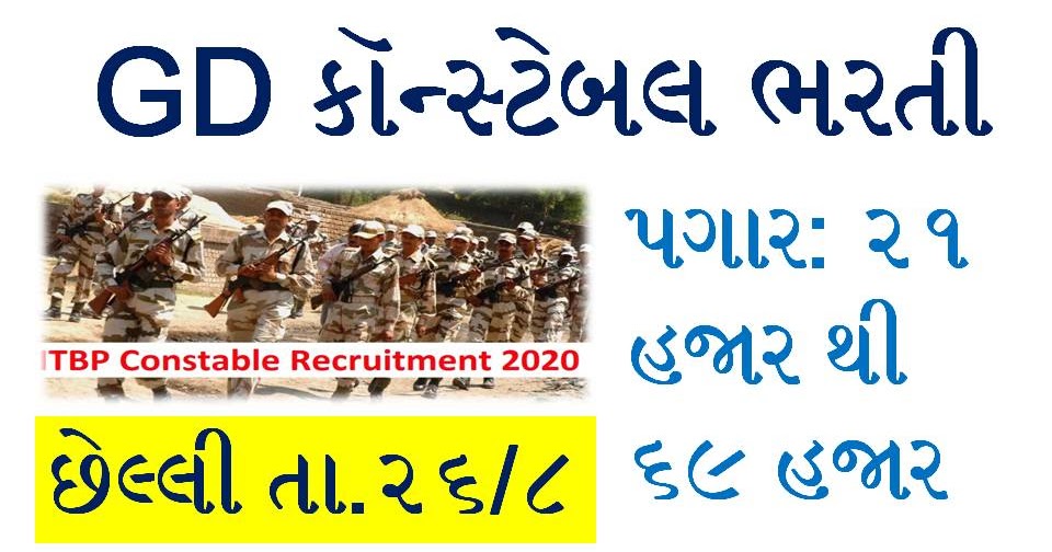 Indo Tibetan Border Police Force (ITBP) Recruitment for 51 GD Constable ...
