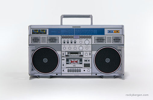 Conion C-100F Boombox Papercraft | Paperized Crafts