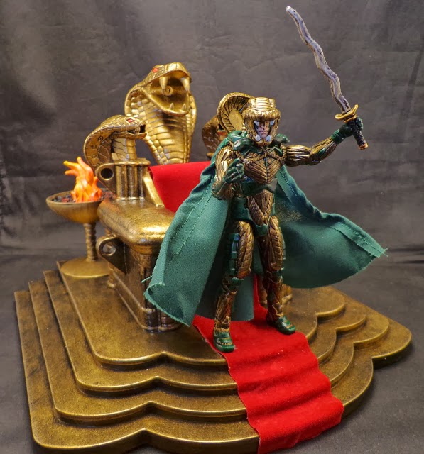 Stronox Custom Figures: GI Joe Serpentor with Cobra Throne