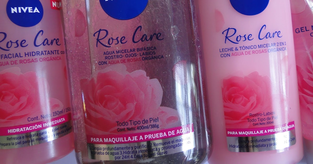 Nivea Rose Care, limpieza y cuidado de la piel con agua de rosas ...