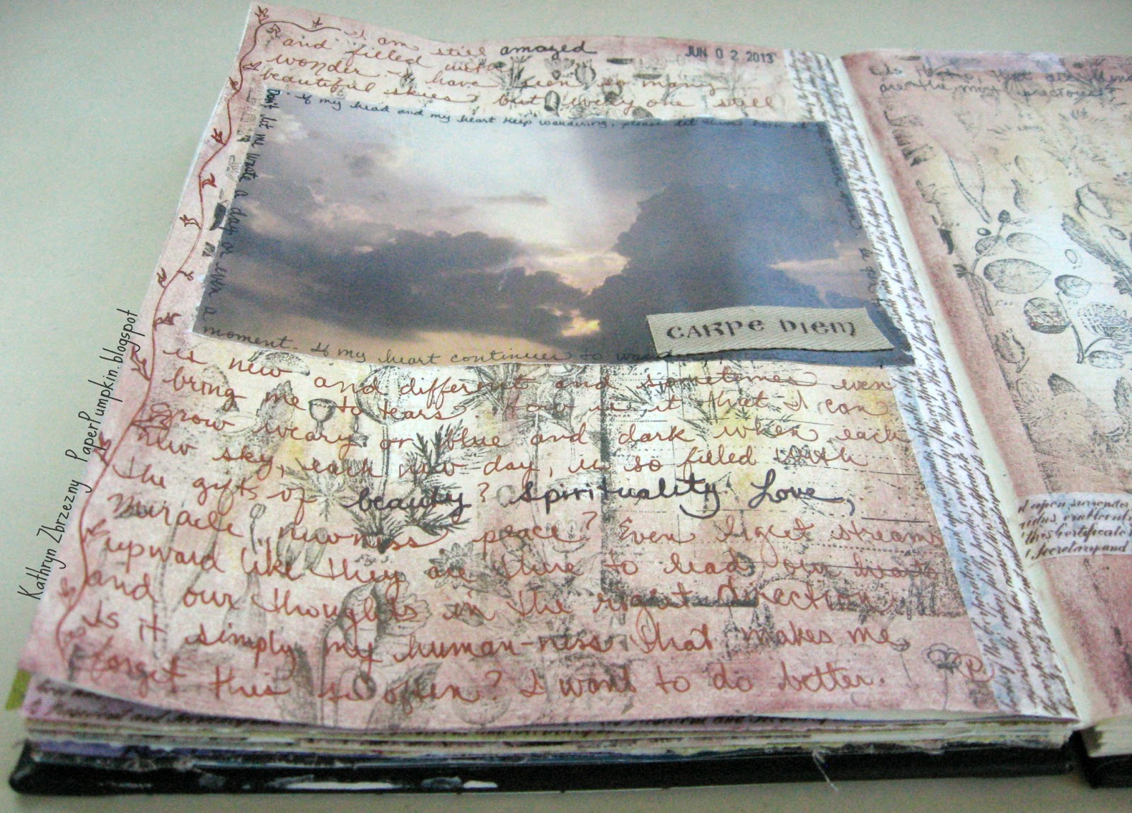 Paper Pumpkin: Sky Beauty :: Journaling