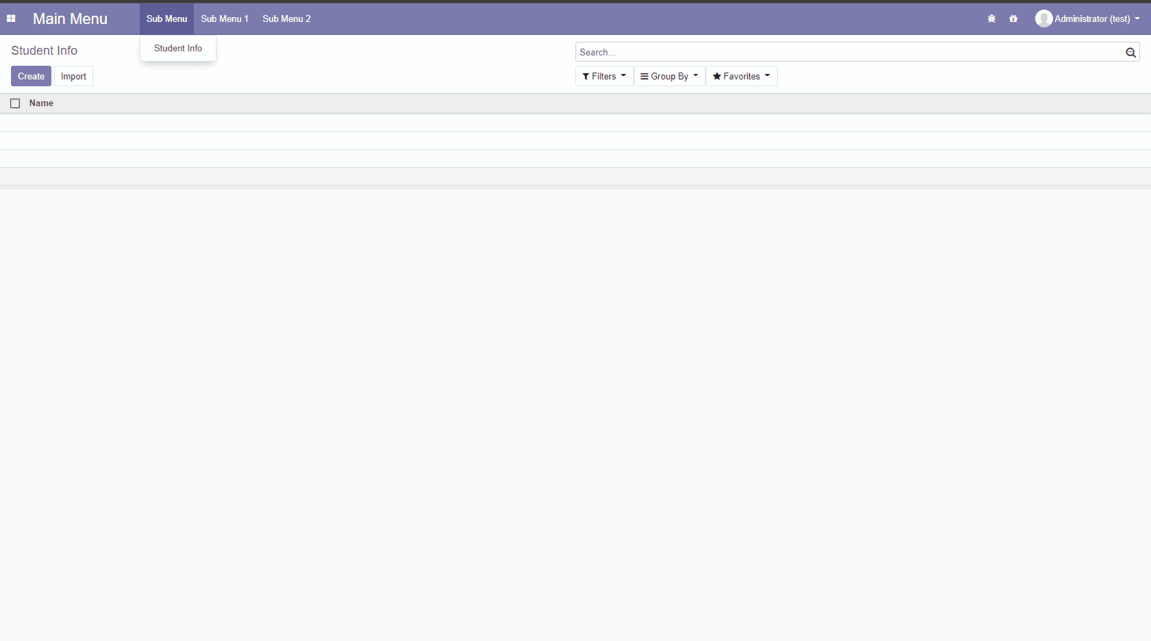 Create Window Action and Menuitem in Odoo13