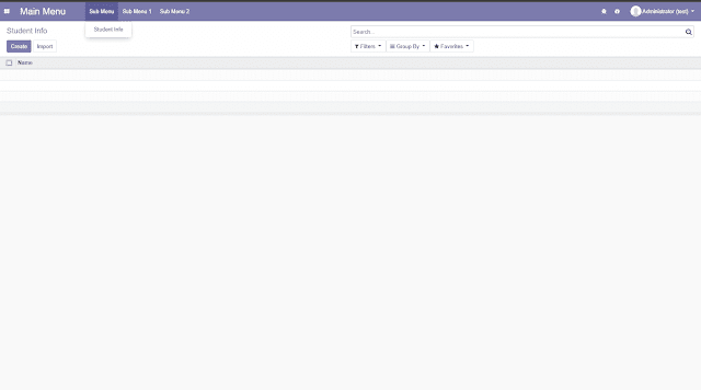 Create Window Action and Menuitem in Odoo13