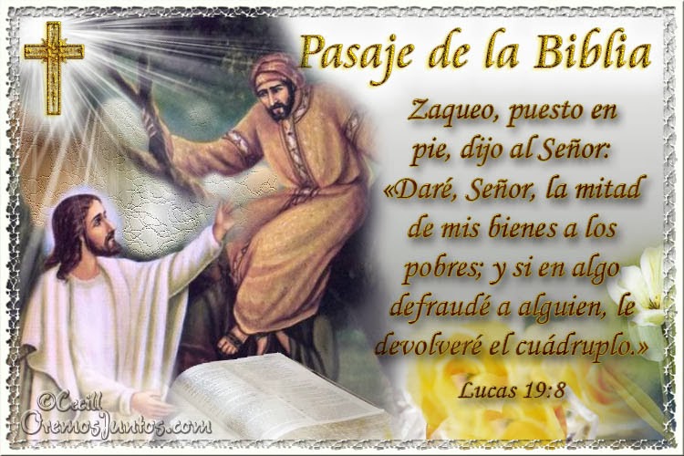 Vidas Santas: Santo Evangelio según san Lucas 19:8