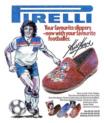 Pirelli slippers ad, 1981 ~ The Football Attic