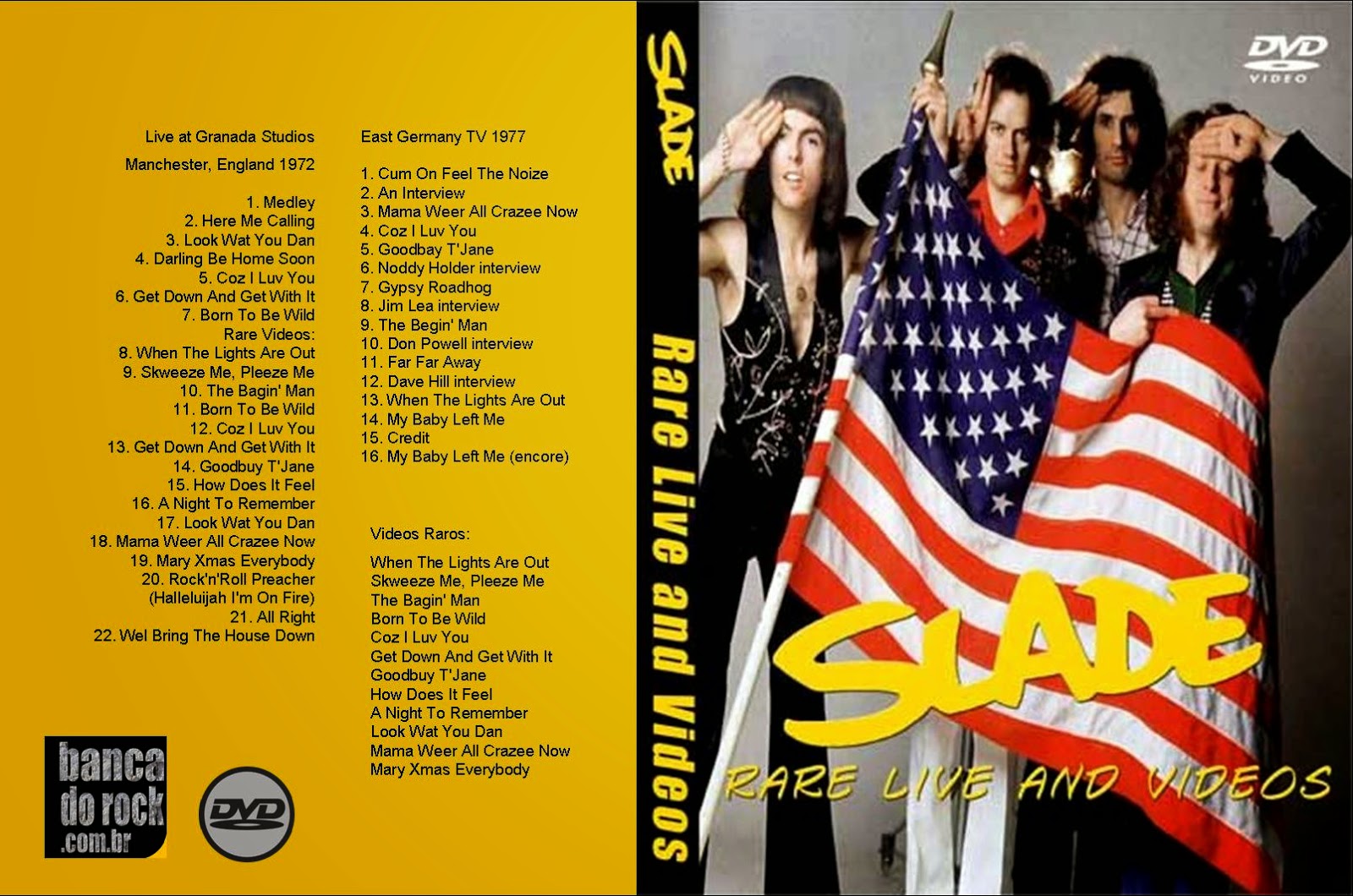 BANCA DO ROCK Rock Concert DVD: 3459 - DVD - SLADE - BOOTLEG