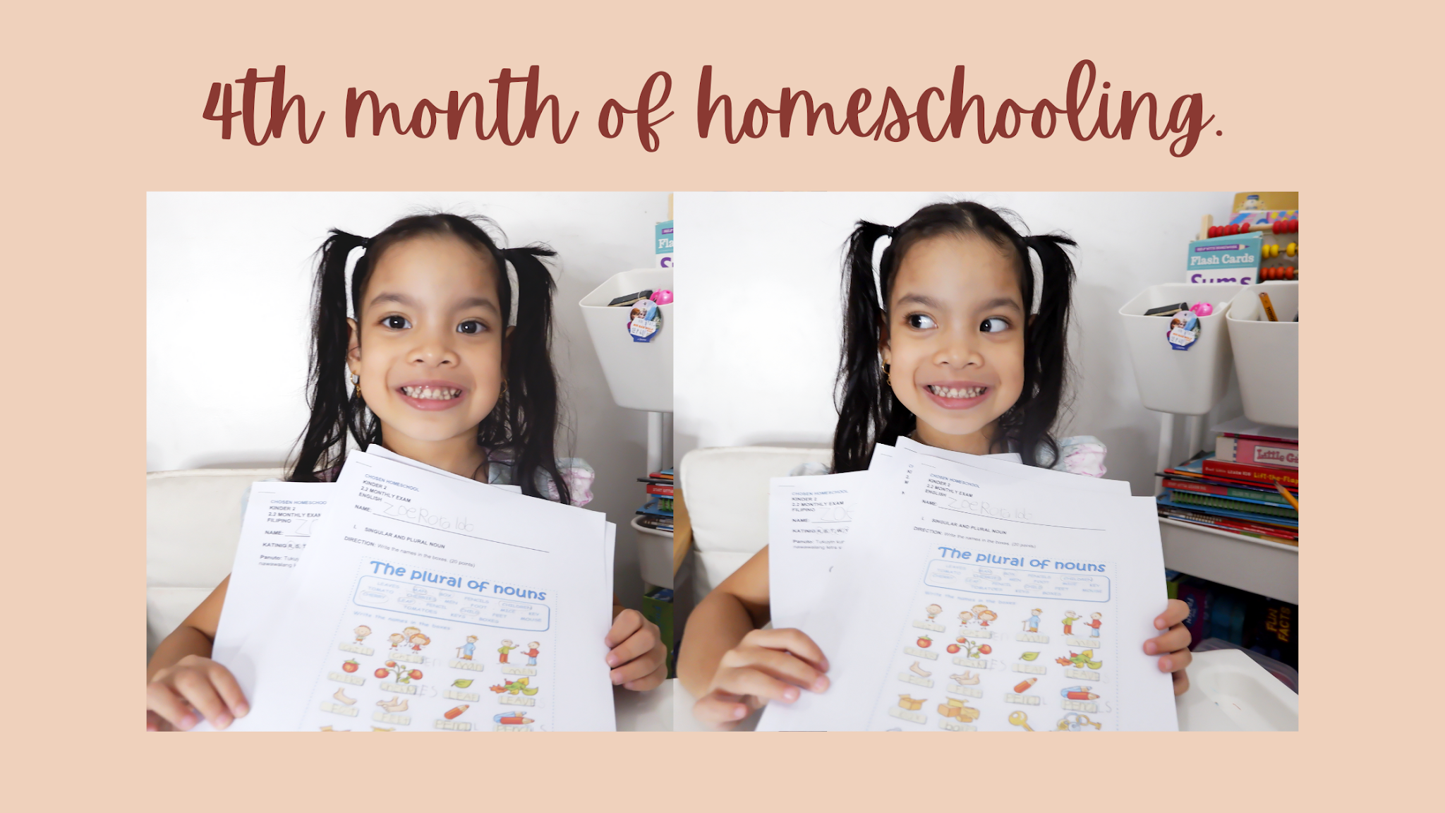 HOMESCHOOLING: Fourth month of homeschooling, and we're done with K2 ...