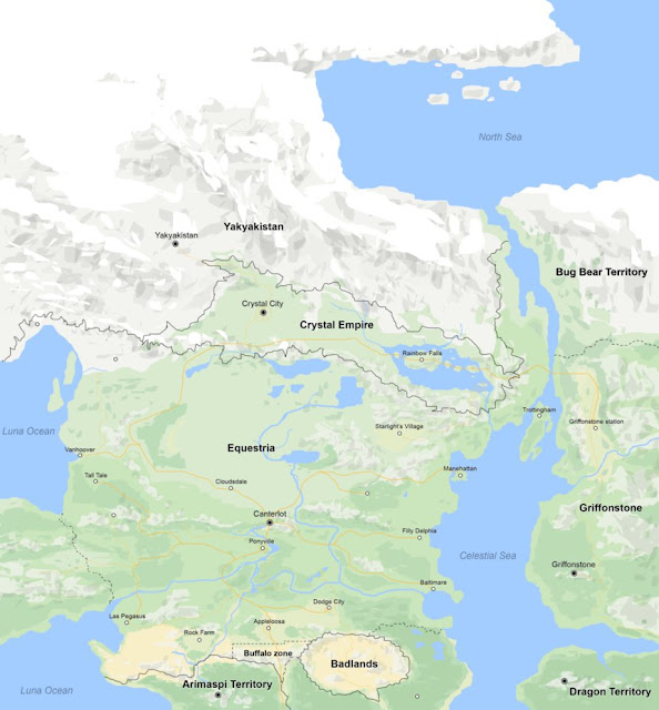 Equestria Daily - MLP Stuff!: Cool Fan Made Map of Equestria