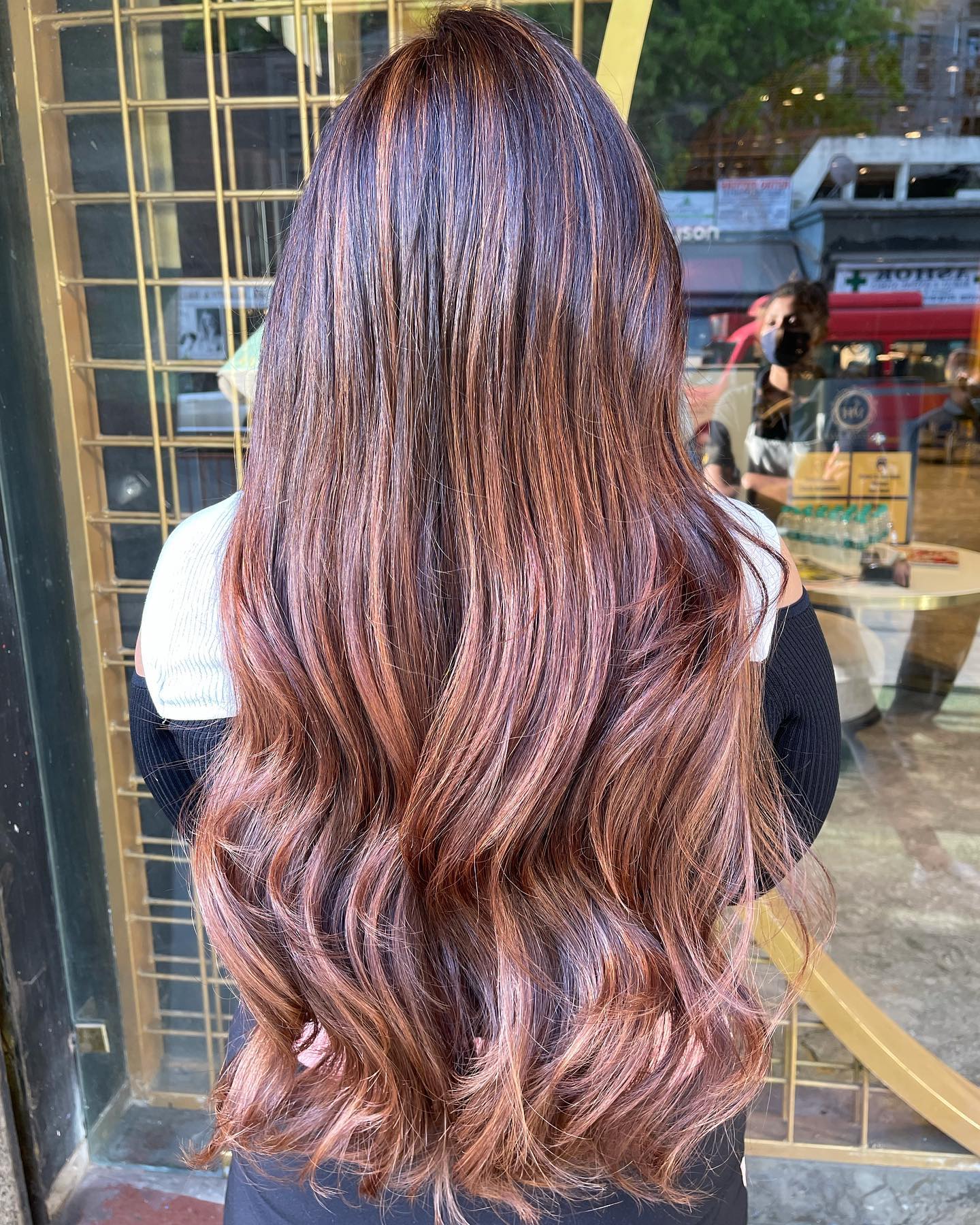 Caramal chocho latest hair coloring transformation - Village Barber Stories