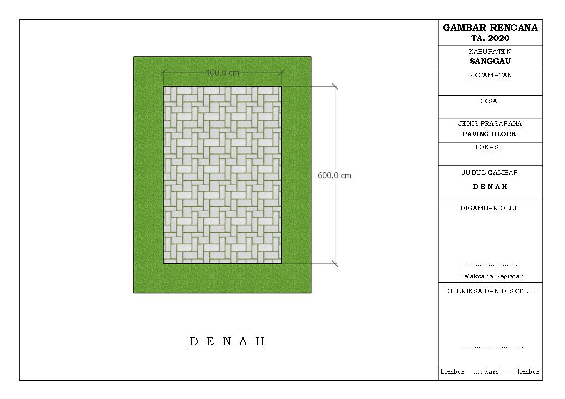 Infrastruktur Perdesaan: Desain dan RAB Pemasangan Paving Block