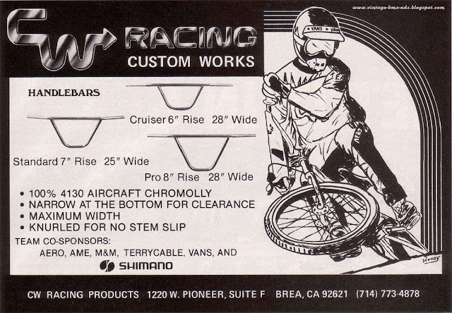 Vintage BMX Ads: CW Racing - Custom Works