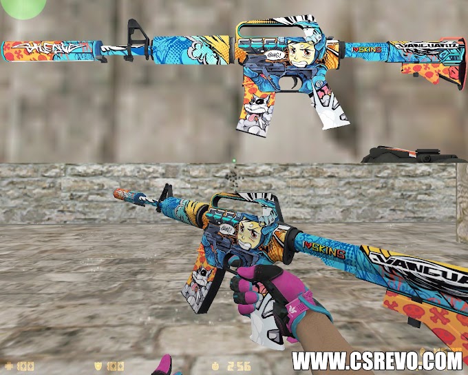 Skin M4A1 - Player Two Sport VICE (CS:GO) - HD para CS 1.6 - CS Revo!