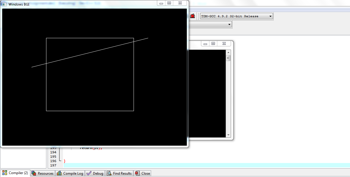 Computer Graphics (CG) :Write C++ program to implement Cohen ...