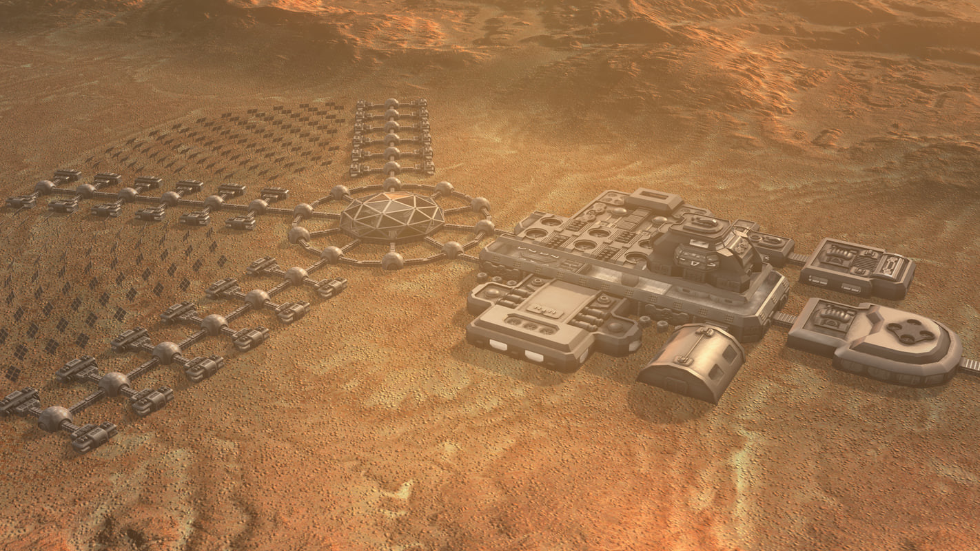 Mars colony concept by Dmitry Azarov for National Geographic's MARS TV ...