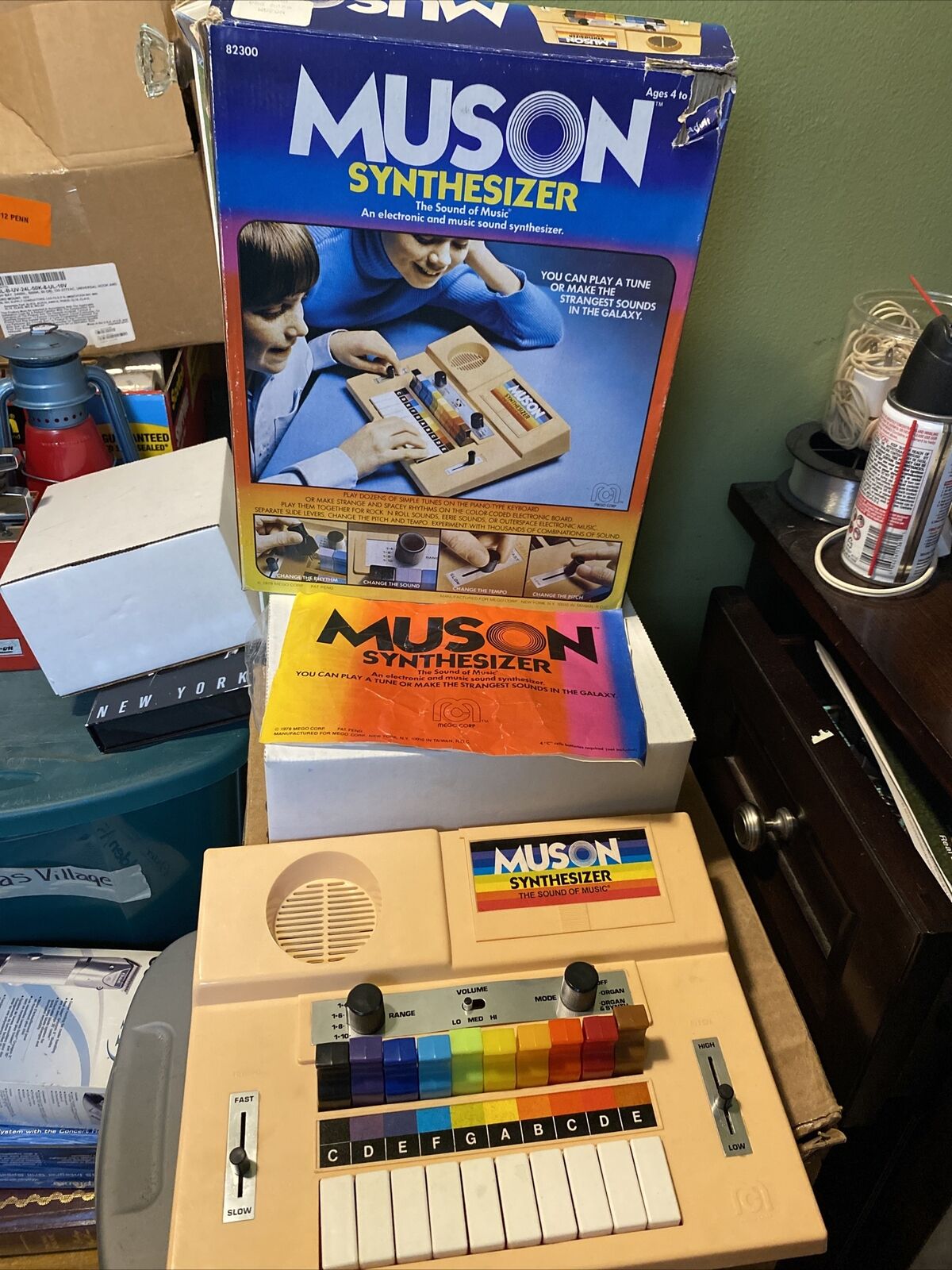 MATRIXSYNTH: VINTAGE 1978 MEGO MUSON SYNTHESIZER SN 04493 w/ Original ...