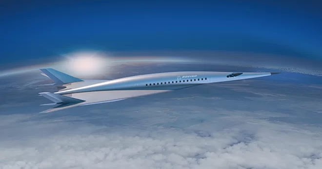 Fastest Airplane . A Sleek Passenger Plane That Can Hit Mach 5