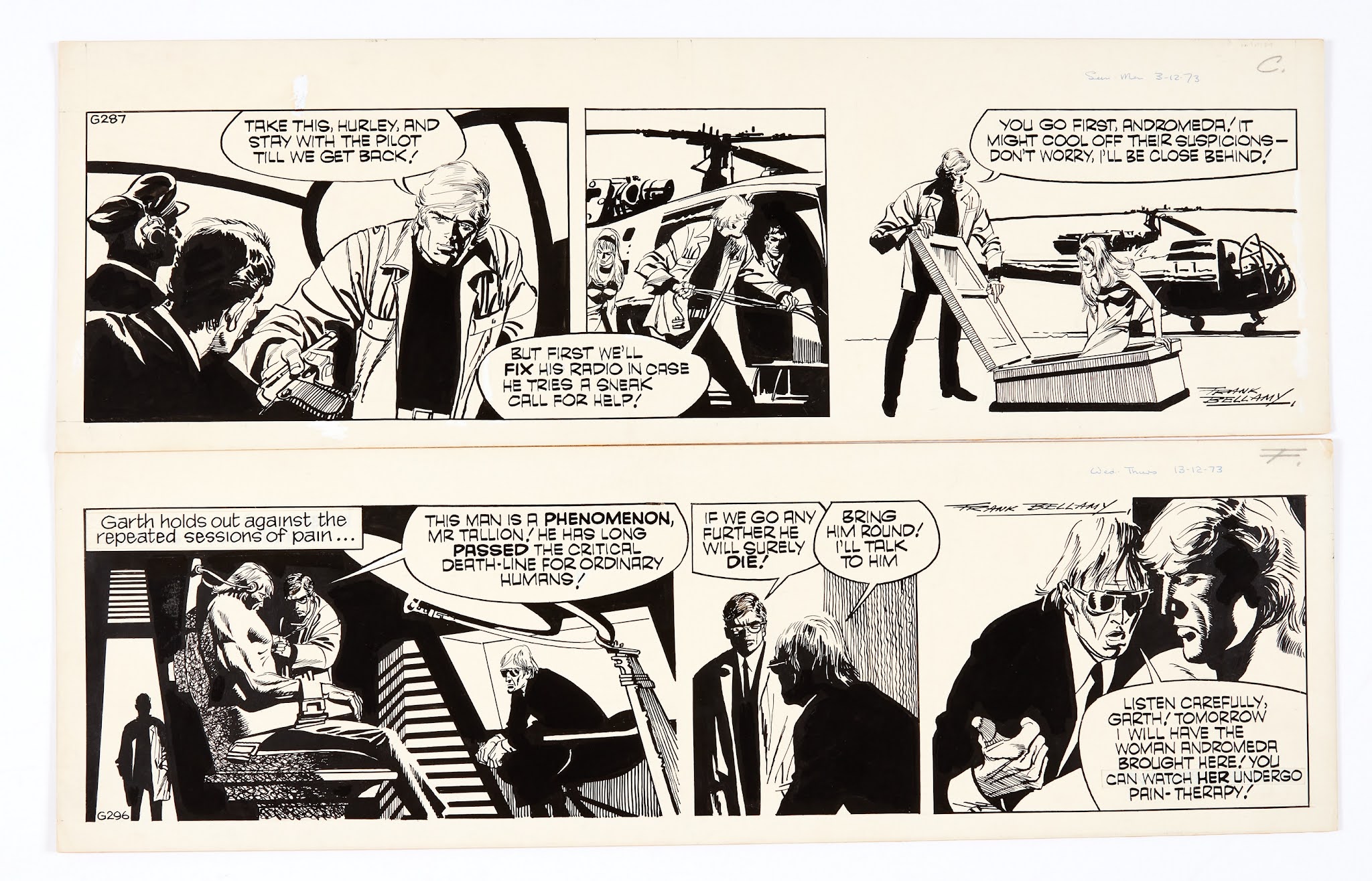 Frank Bellamy Checklist Website and Blog: ORIGINAL ART: Various garth ...