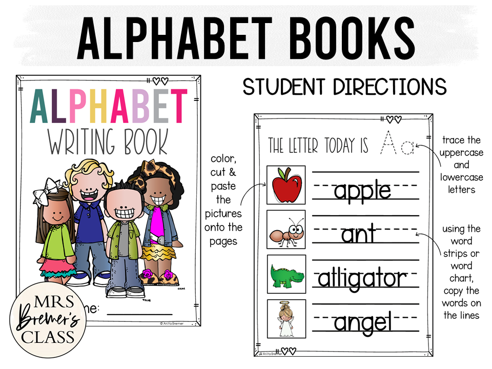 Alphabet Books | Writing and Letter Sounds Practice | Mrs. Bremer's Class