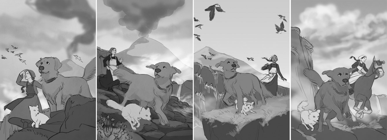 Kelley McMorris illustration: Ranger in Time: Journey Through Ash and Smoke