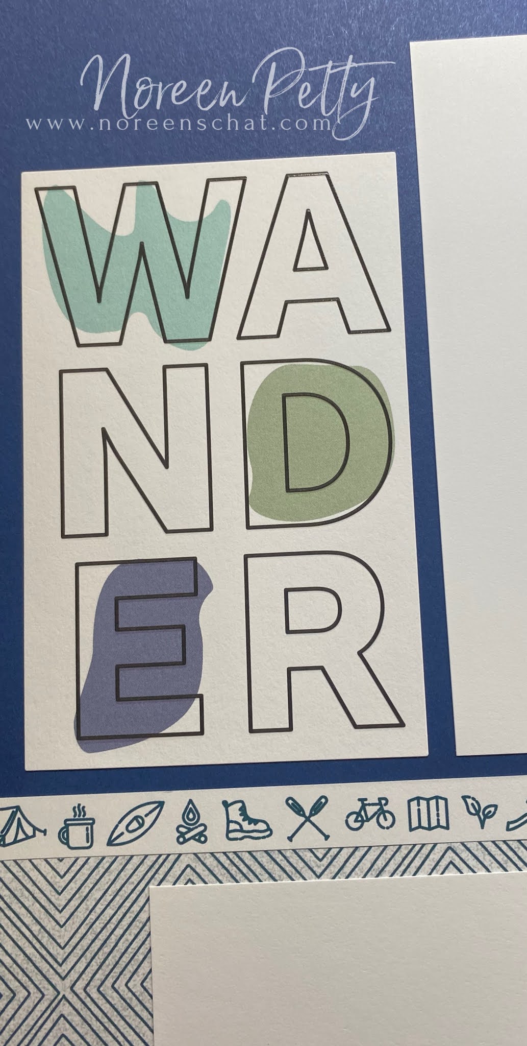 Noreen's Scrap N Chat: CTMH Wander Wild & Free Scrapbook Layout