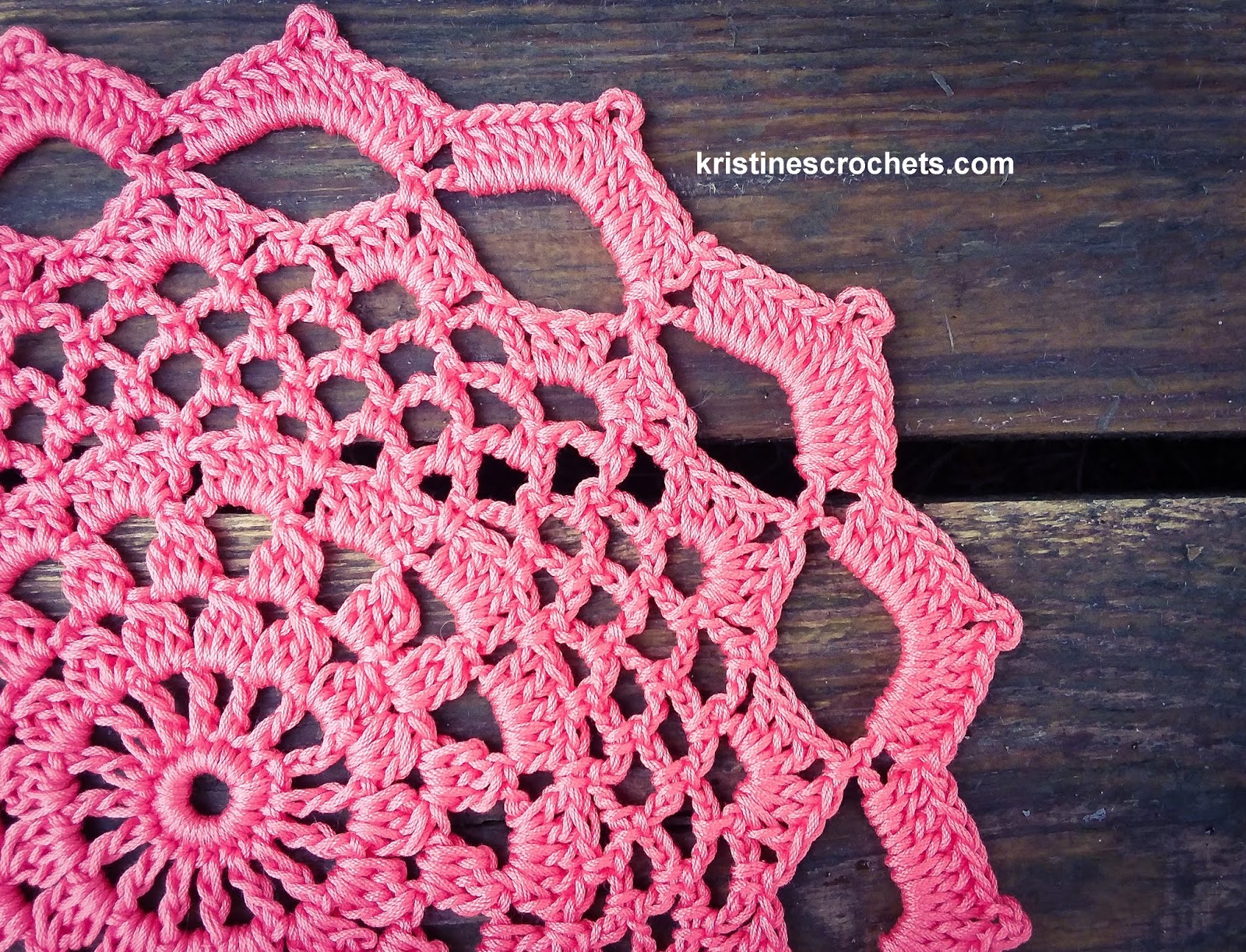 KristinesCrochets : Coral Dreams Doily Crochet Pattern