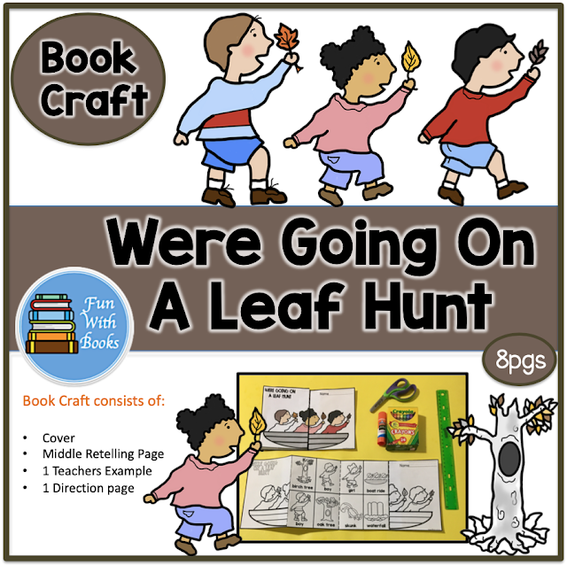 WERE GOING ON A LEAF HUNT BOOK CRAFT ~ Book Units by Lynn