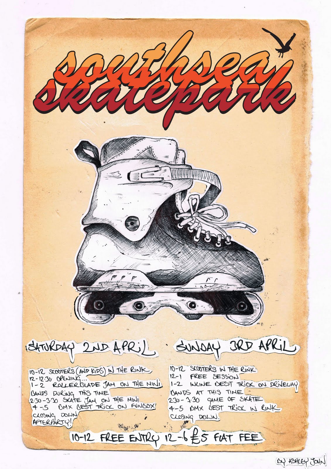 Ashley's Art: Southsea Skatepark Poster Designs