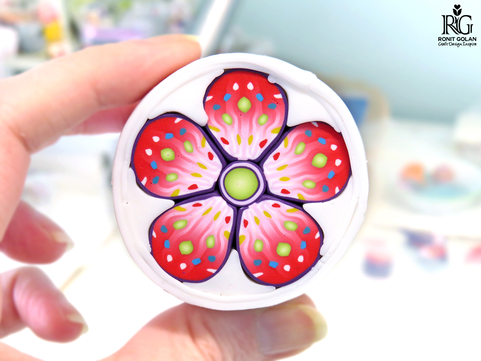 Ronit Golan - Polymer Clay Joy - Inspire to Create: The Confetti Flower ...