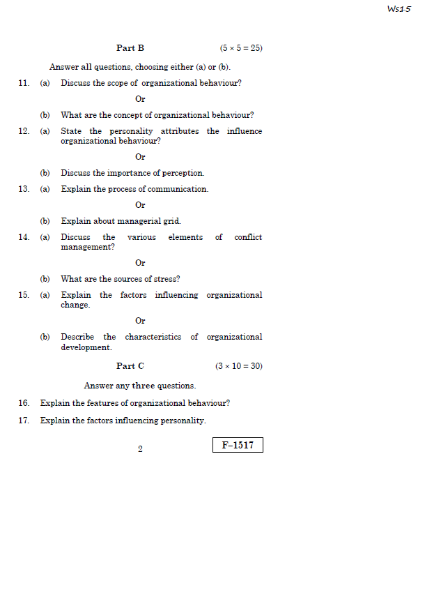 Alagappa University B.B.A (Business Administration) ORGANIZATIONAL ...