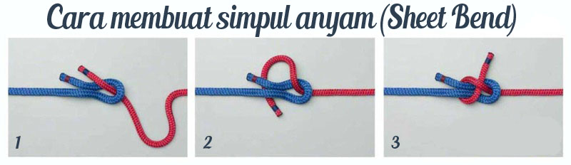 Cara Membuat Simpul Anyam (Sheet Bend) Dengan Cepat, Baik, dan Benar ...