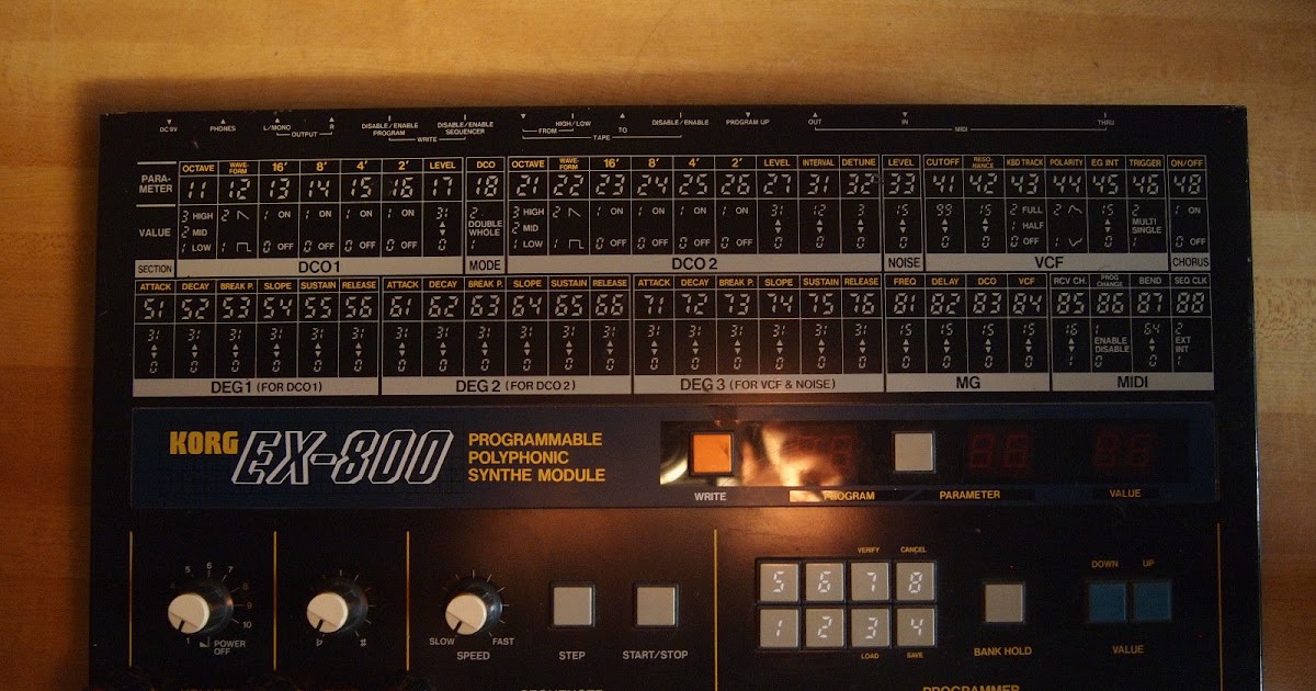 MATRIXSYNTH: Korg EX-800 Polyphonic Desktop Synth (Filter Mod + FM ...