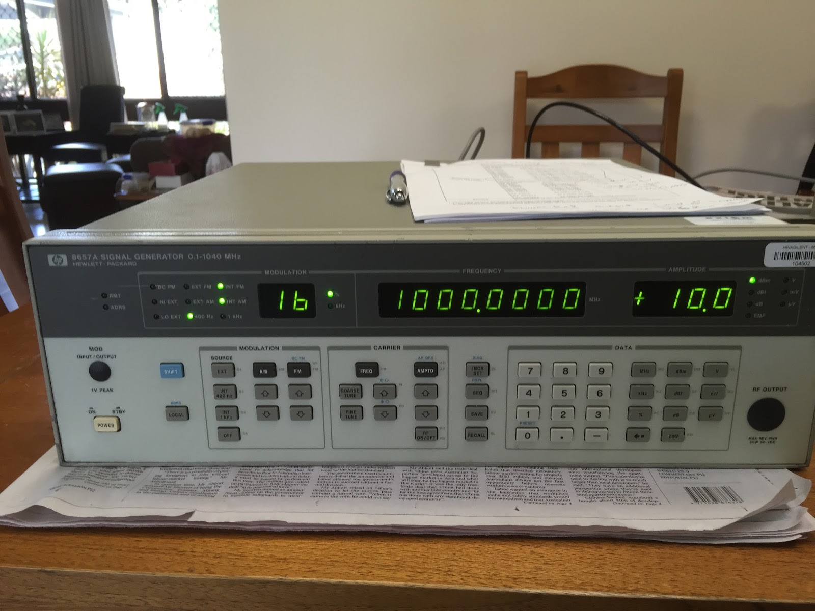 HP 437B power meter: new toy; traps for beginners