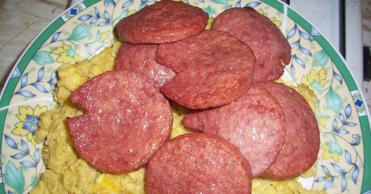 Receta - Mangú o Puré Dominicano de Plátano Verde ~ DOMINICAN FOOD