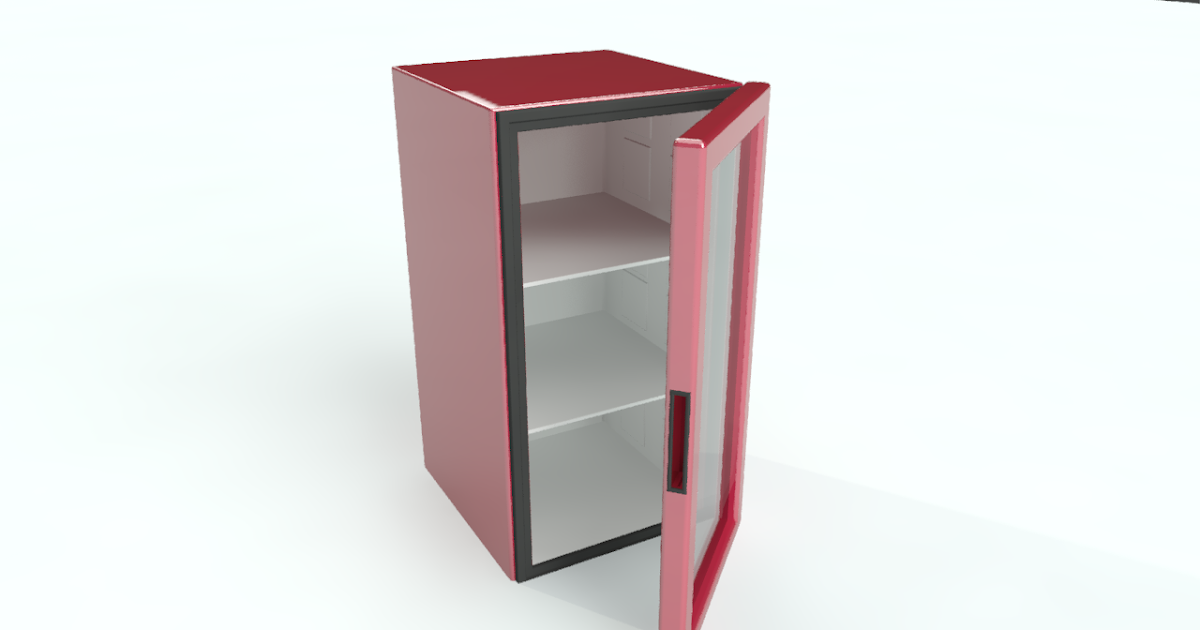 Mini Coca Cola Refrigerator .dwg AutoCAD File and Training Video