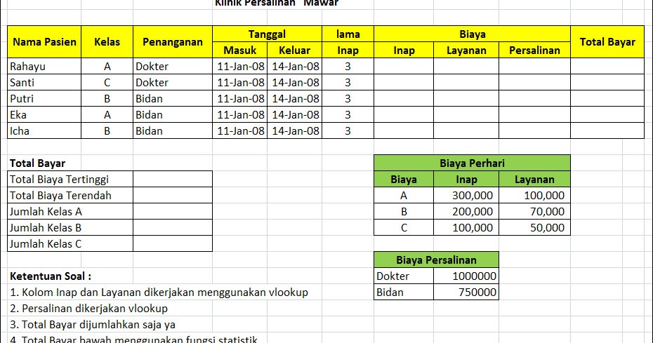 Bank Soal Excel Terlengkap | Belajar Excel Sampai Ahli