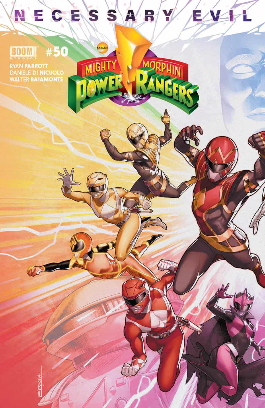 Veja as primeiras páginas de Mighty Morphin Power Rangers #50