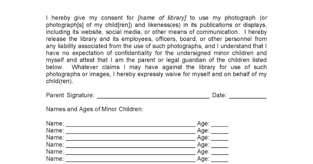 Patron Permission for Image Use