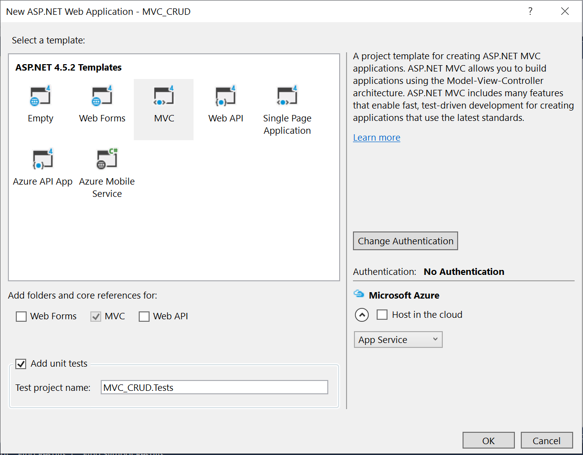 Dot Net Example: CRUD in Asp.Net MVC using C Sharp