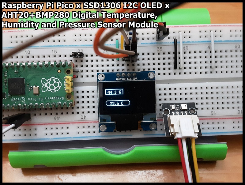 Hello Raspberry Pi: RPi Pico/CircuitPython x AHT20+BMP280 (Temperature ...