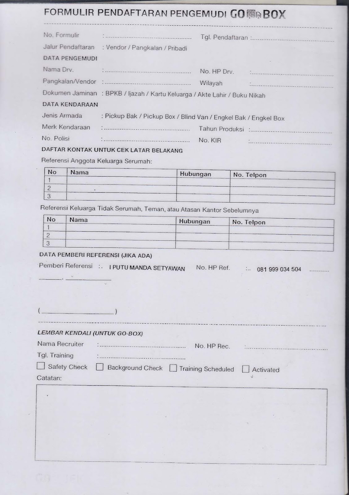 rental mobil pick up TRUK angkutan barang 081999606477: Surat Formulir ...