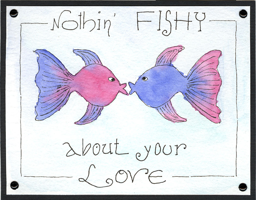 Scrappy Cat: Valentines Cards - Lesson 3 - Fishy Love