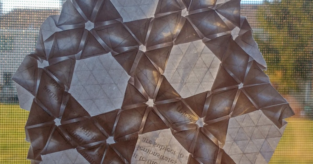 Triangle Matrix Origami Tessellation