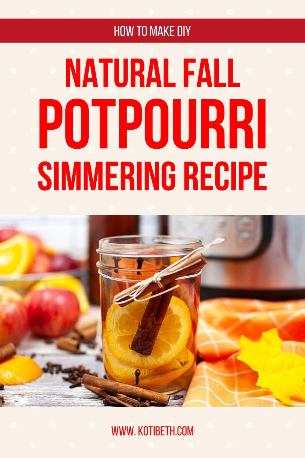 Fall Simmering Potpourri Recipe (Crock Pot, Instant Pot, Stove Top ...