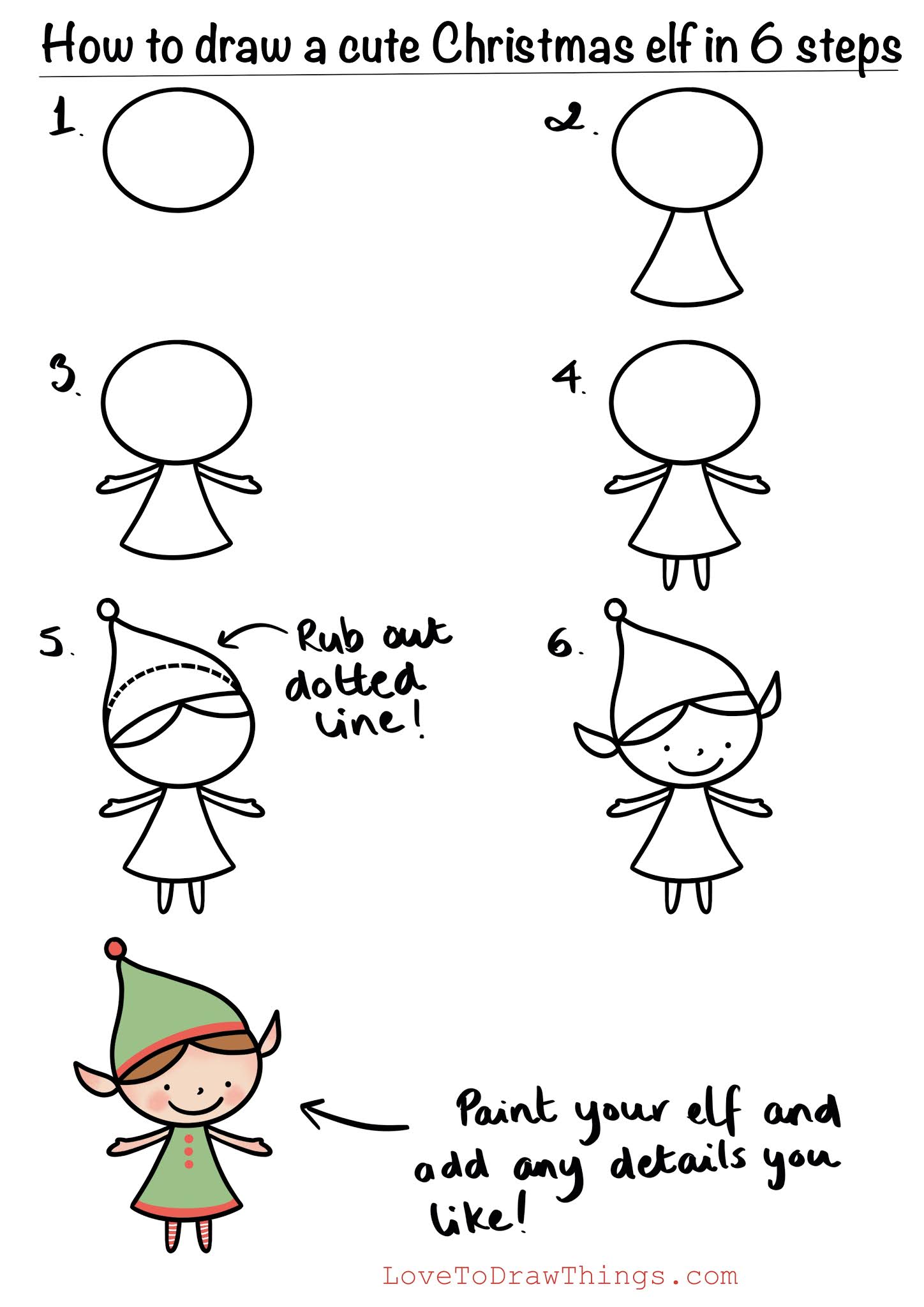 Easy Christmas Drawings